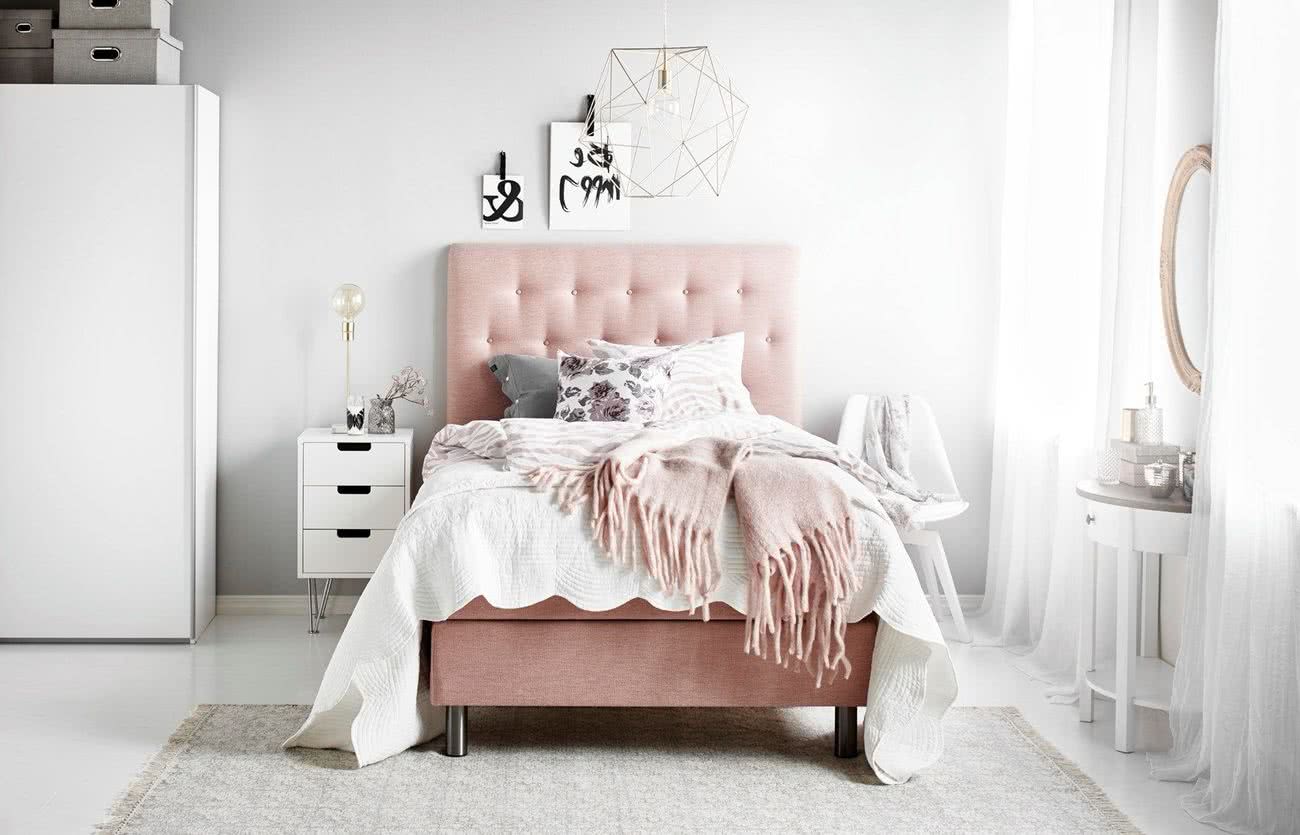 Cuartos rosas modernos - tonos que están de moda