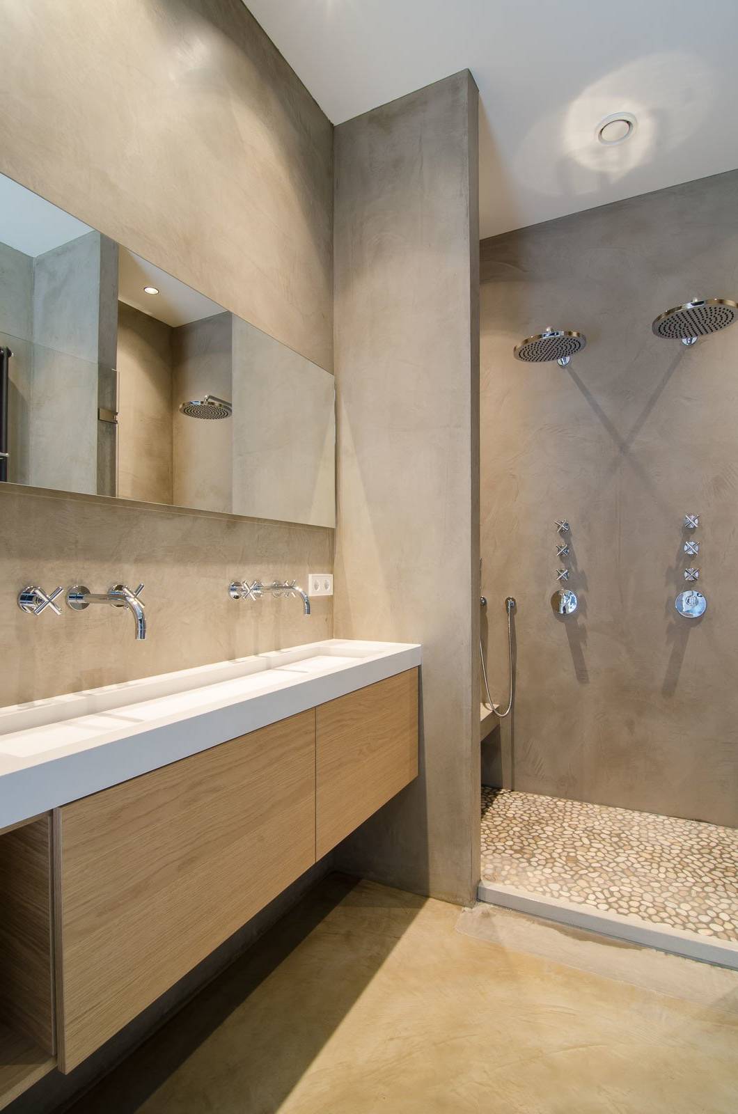 Baños de microcemento - colores, ventajas, desventajas y