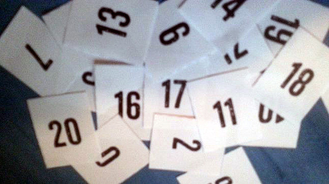 Plantilla de los números 0 al 20 para imprimir | CaféV